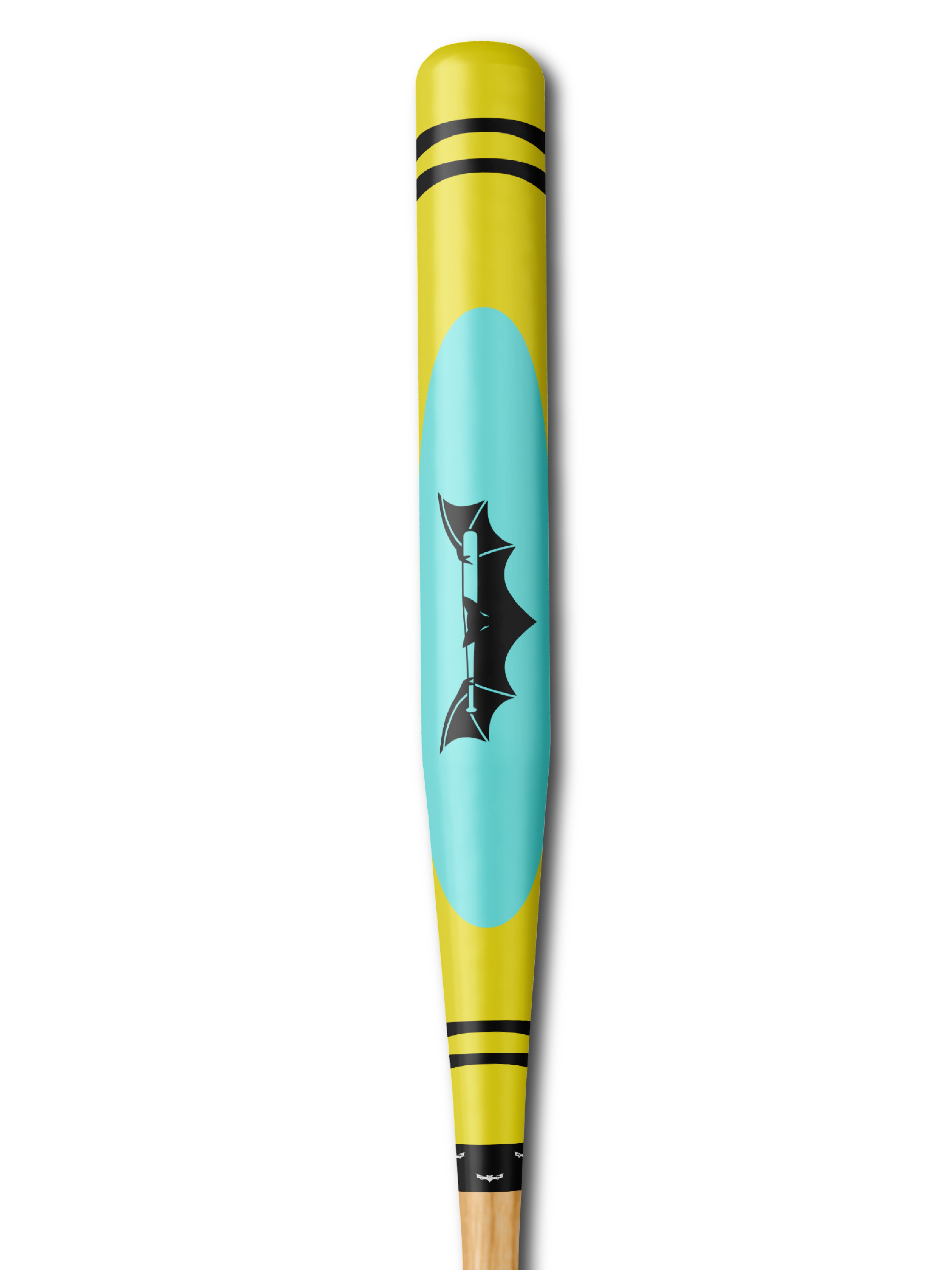 Pole Yellow | Baby Blue Vibe Crayon Bat Wrap For Composite, Wood , All
